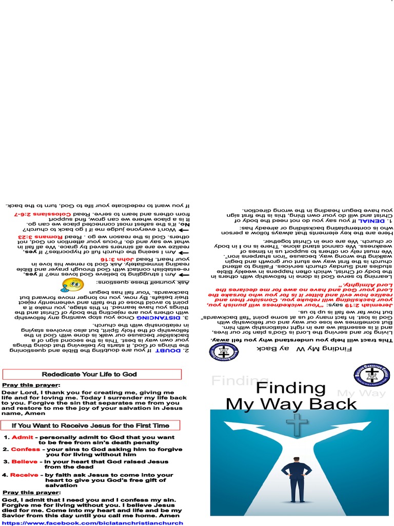 Finding My Way Back | PDF | Jesus | God