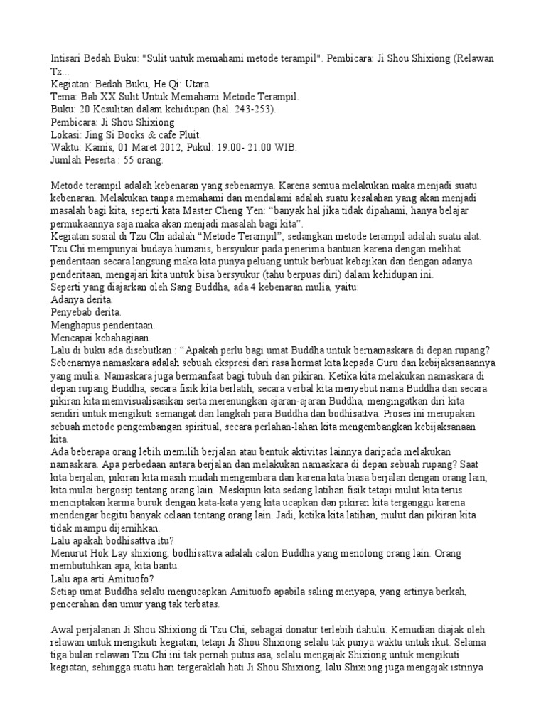 Intisari Bedah Buku Bab 20 | PDF