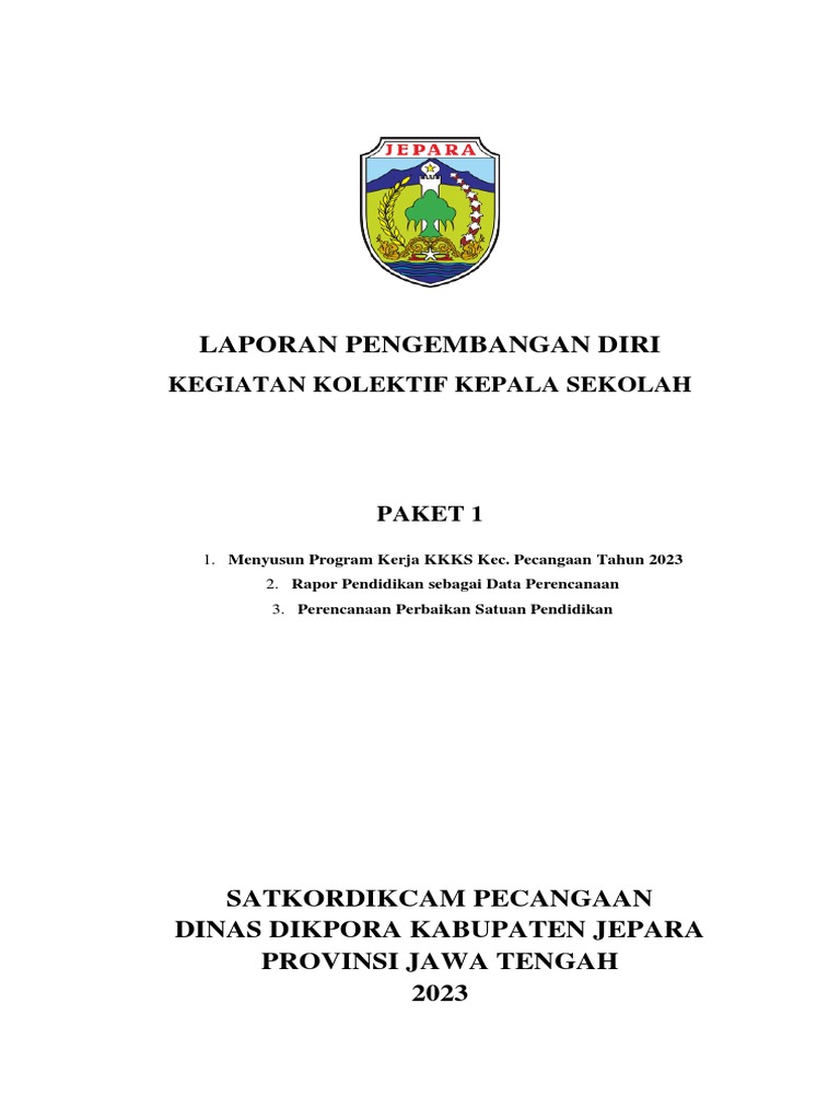 Laporan KKKS Pecangaan Paket 1 | PDF