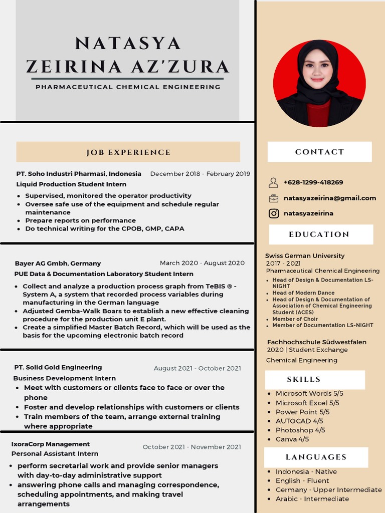 COntoh CV | PDF | Business | Physical Sciences
