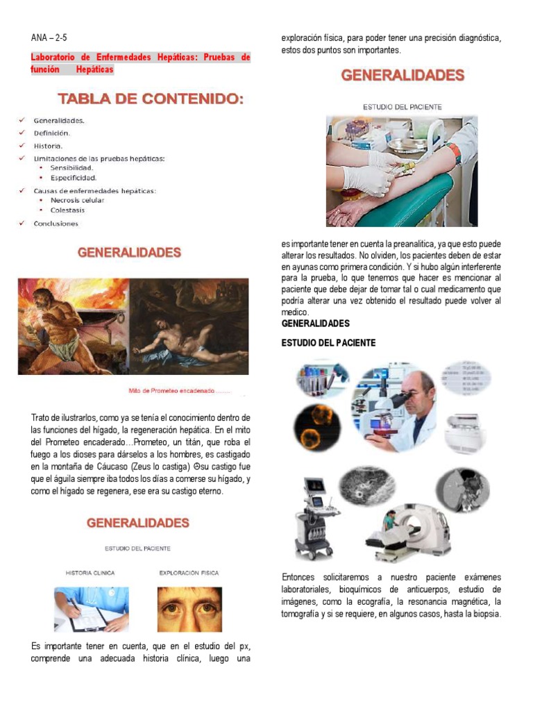 Clase 2 - Pruebas de Función Hepática | PDF | Hepatitis | Hepatitis B