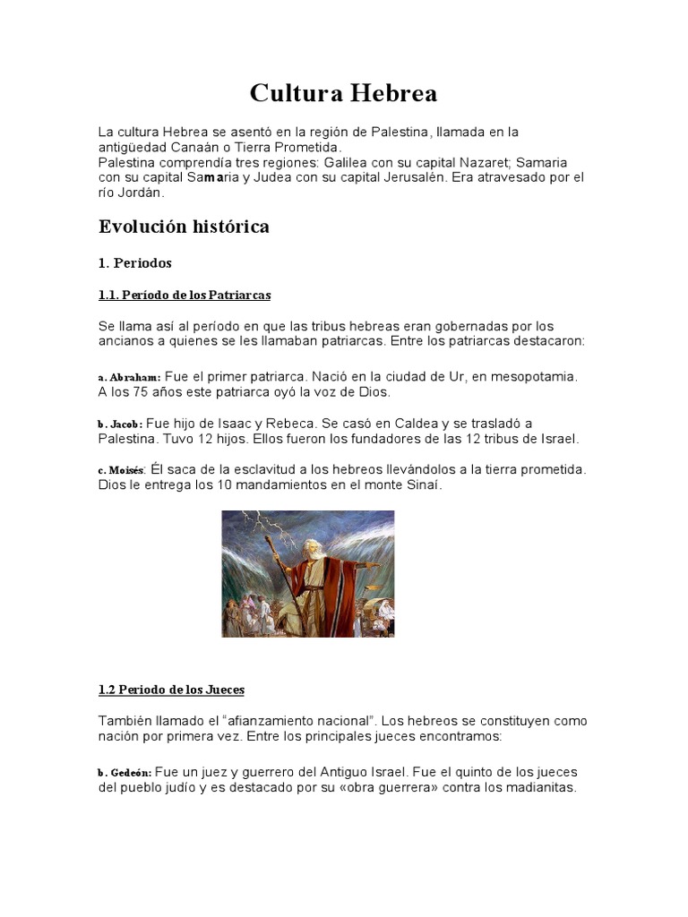 Cultura Hebrea | PDF
