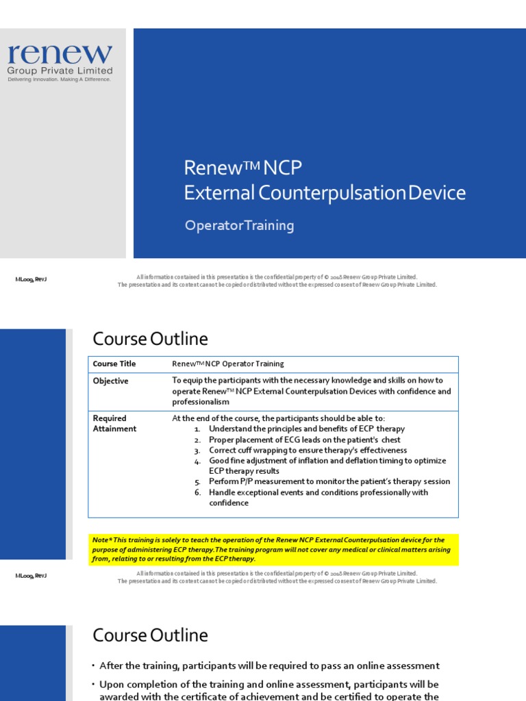 ML009 - RevJ - NCP Operator Training (NCP-5) - Jun2018 | PDF | Heart Valve | Coronary Circulation