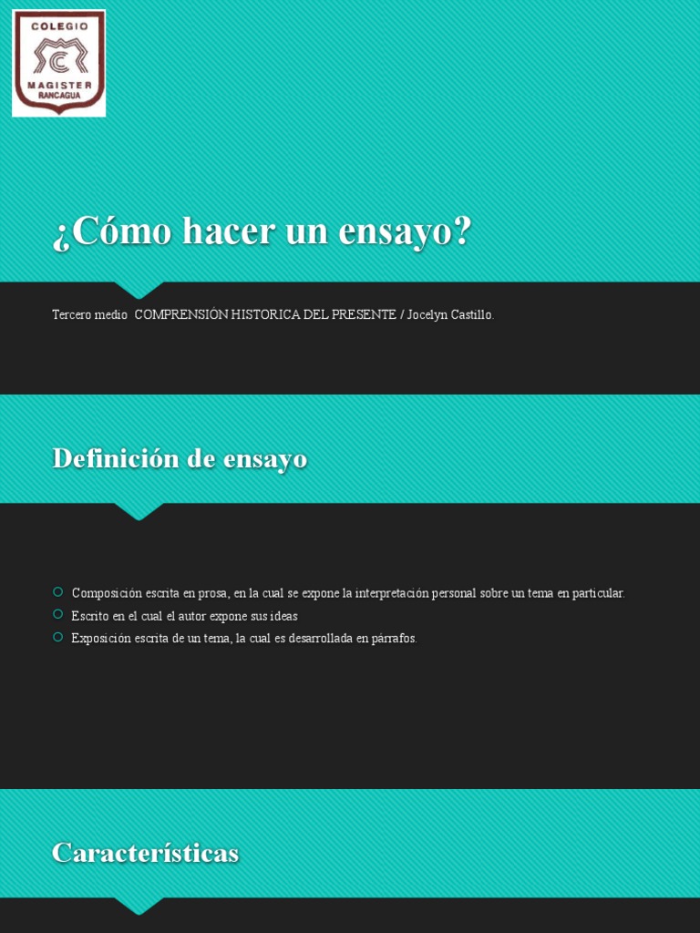 Guía para Escribir un Ensayo Efectivo | PDF
