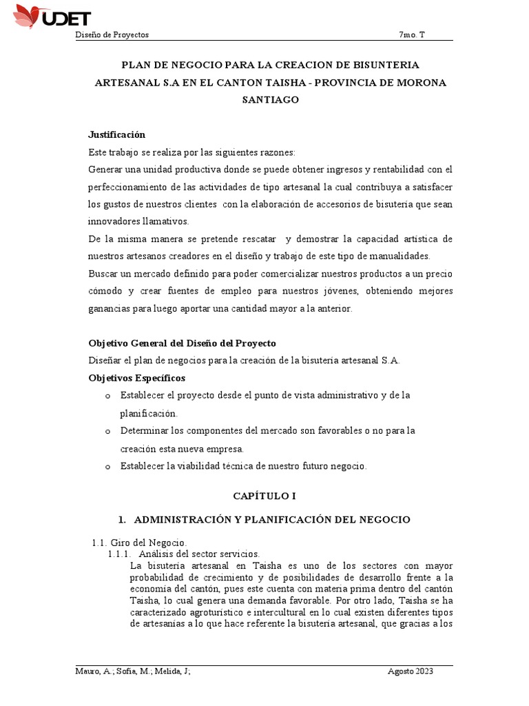 Bisutería Melida | PDF | Calidad (comercial) | Business