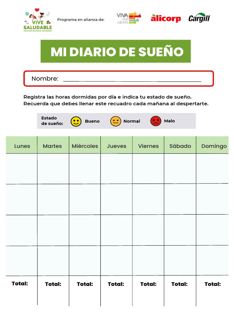 Mi Diario de Sueño | PDF