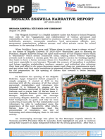 Brigada Eskwela 2024 Narrative Report and Documentation | PDF | Teachers | Cognition