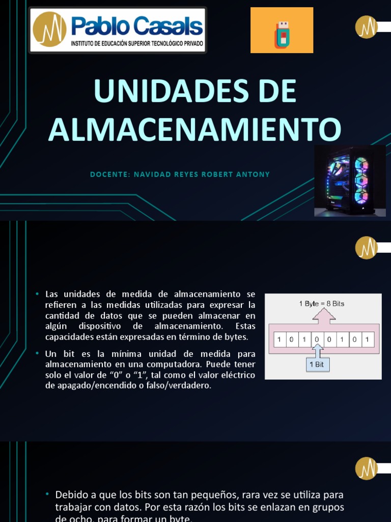 Sem - 02 - Unidades de Almacenamiento | PDF | Poco | Byte