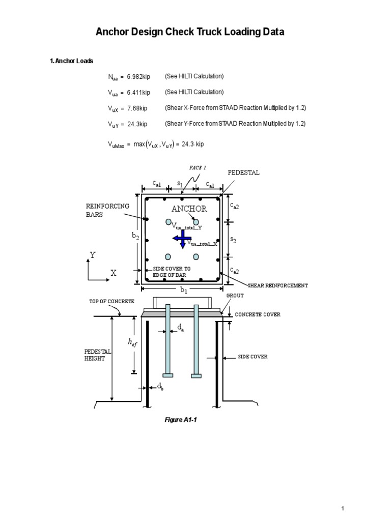 Anchor Bolt Tension Check | PDF | Building Engineering | Materials