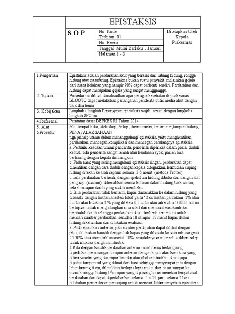 EPISTAKSIS | PDF