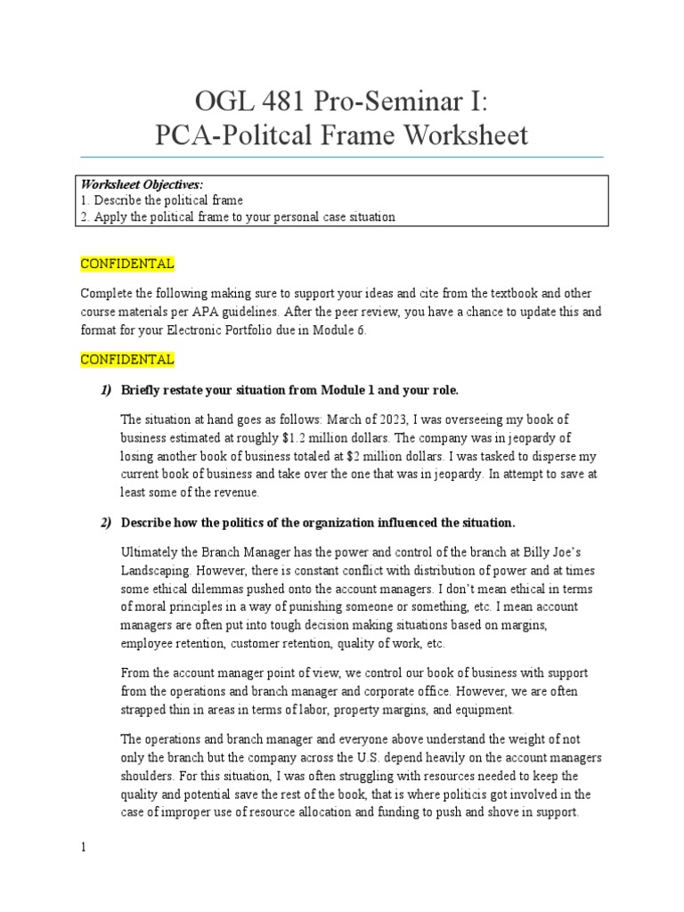 Political Frame Analysis for Leadership | PDF | Leadership | Business