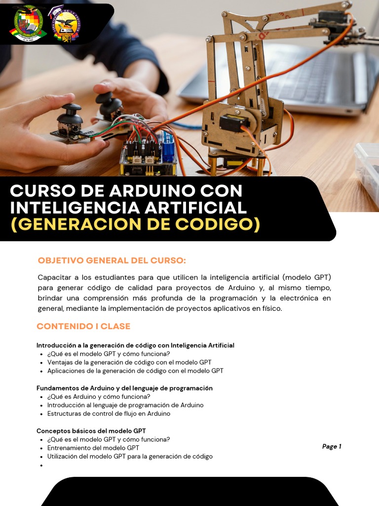 Curso de Arduino Con Inteligencia Artificial (Generacion de Codigo) | PDF Curso de Arduino Con Inteligencia Artificial (Generacion de Codigo) | PDF