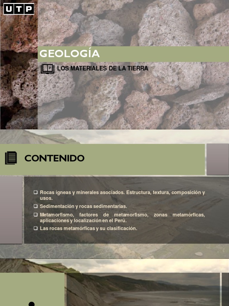 S04.s04 Materiales de La Tierra | PDF | Roca (geología) | Roca ígnea