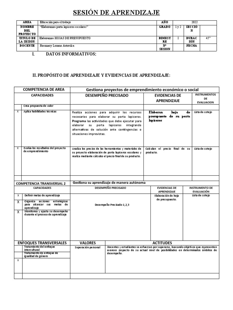 EPT | PDF | Aprendizaje | Evaluación