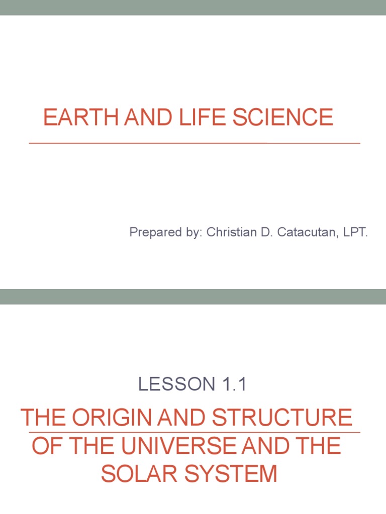 Earth and Life Science | PDF | Universe | Big Bang