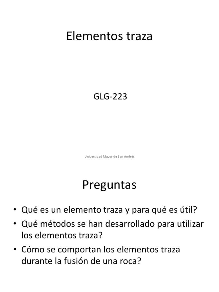 3 Elementos Traza Alteración | PDF | Rocas | Materiales