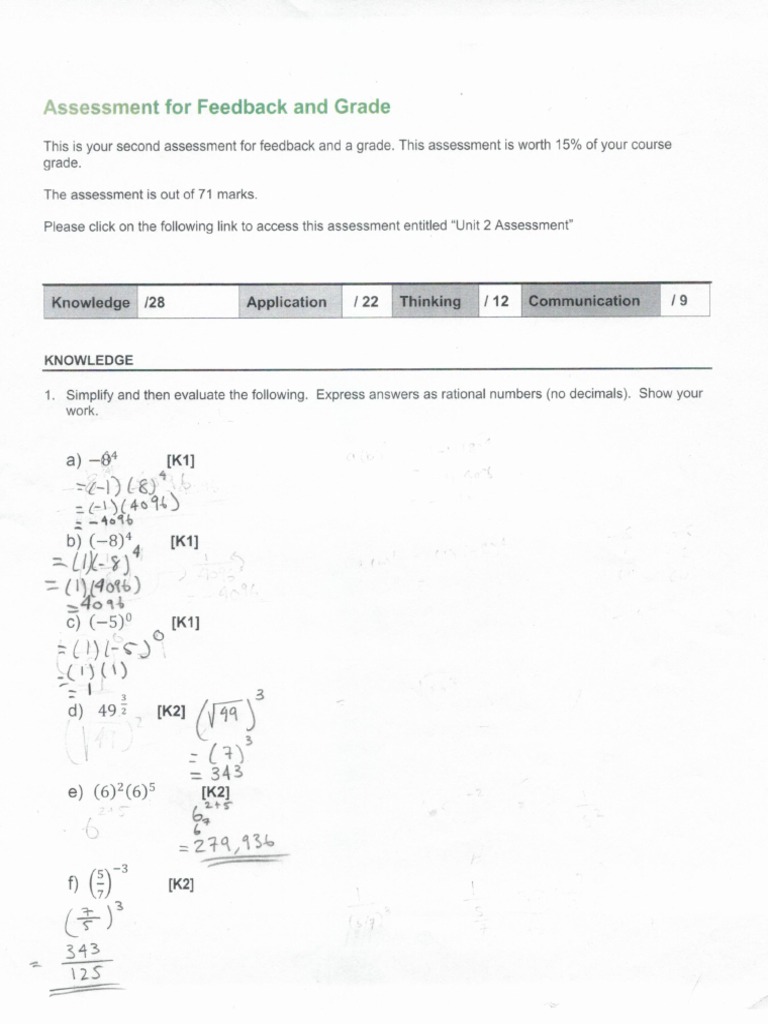 Unit 2 Assesment | PDF
