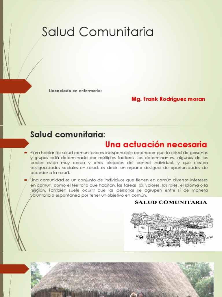 Salud Comunitaria | PDF | Comunidad | Grupo social