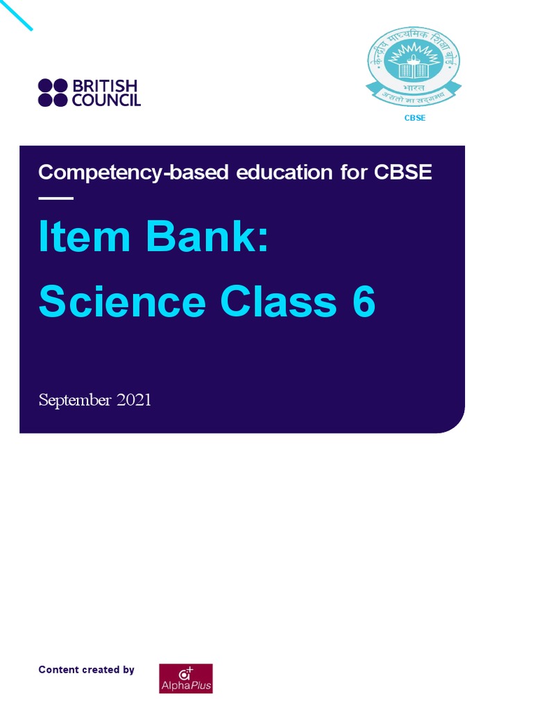 Class 6 Science Assessment Item Bank | PDF | Flowers | Petal