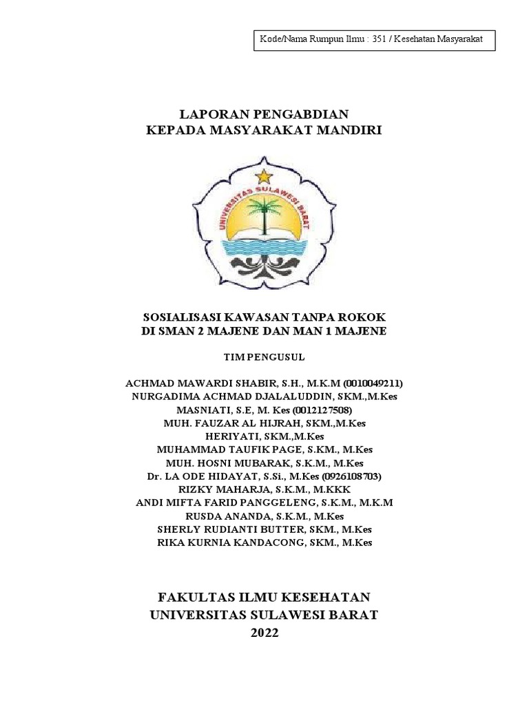 Laporan Pengmas April 2023 | PDF