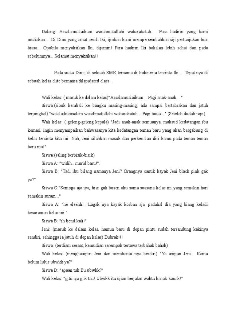 Drama Bahasa Inggris | PDF