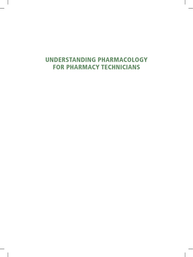 Understanding Pharmacology For Pharmacy Technician 230904 234215 | PDF ...