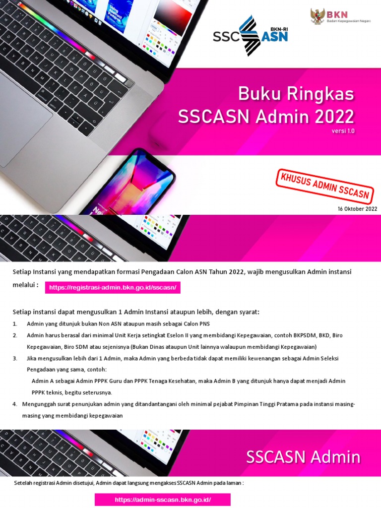 Buku Ringkas SSCASN Admin 2022 Version 1.0 | PDF