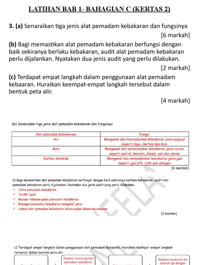 Latihan Bab 1 Sains Tingkatan 4 Bahagian C (Kertas 2 | PDF