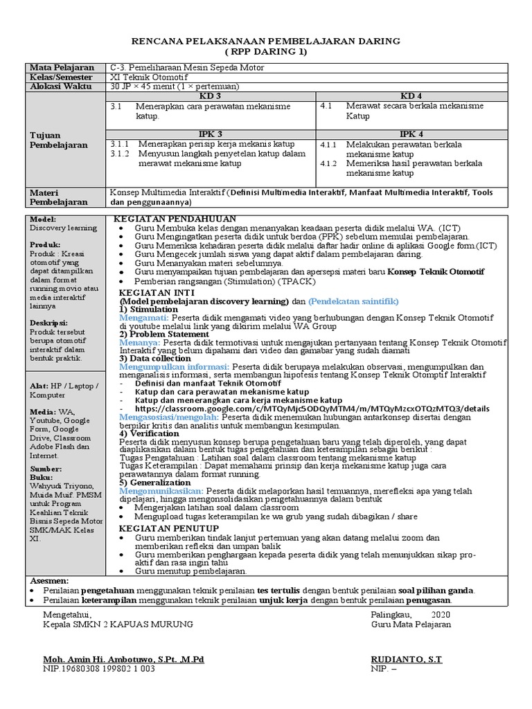 RPP PMSM Xi Daring | PDF