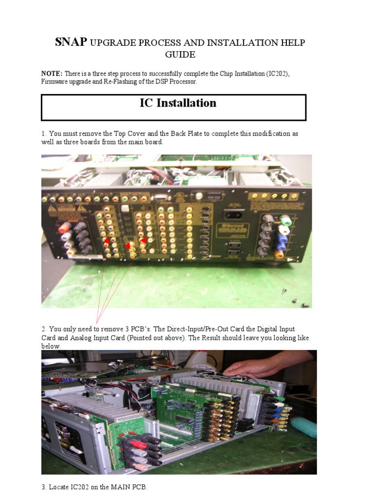 Snap Upgrade Process and Installation Help Guide | PDF | Flash Memory ...