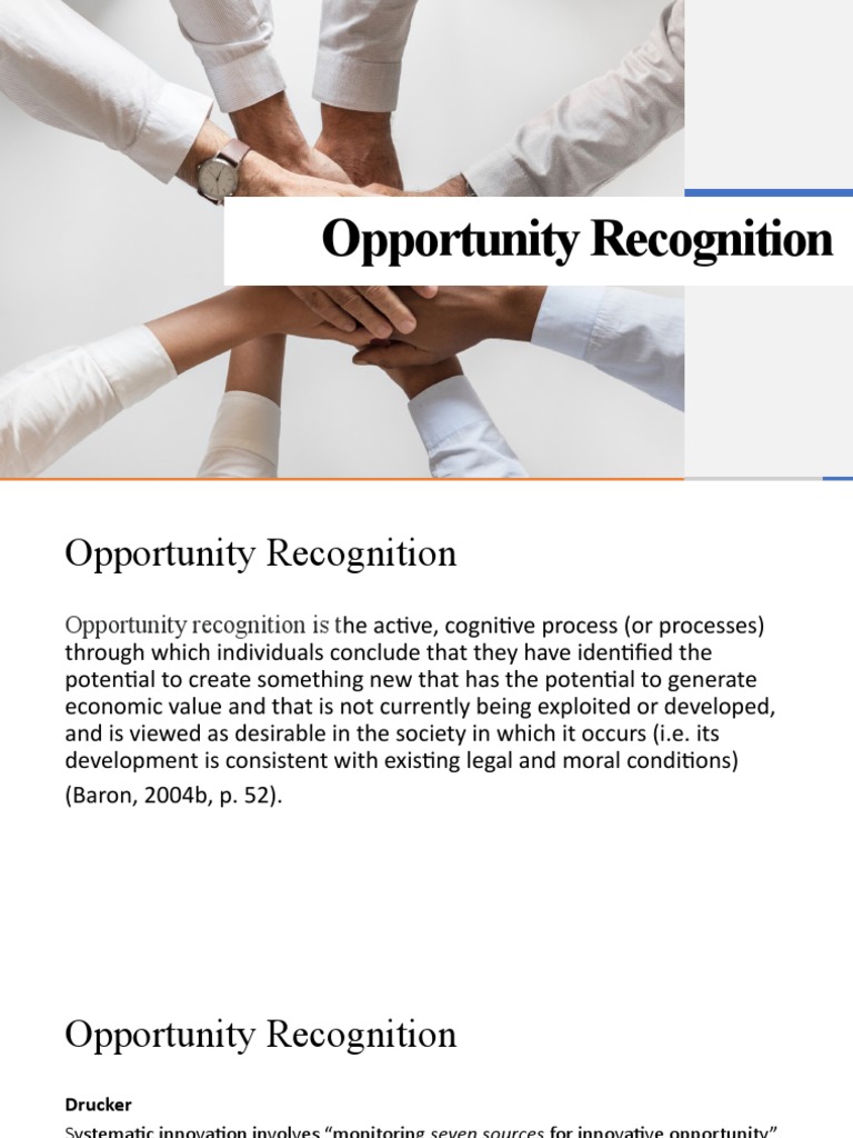 Opporunity Recognition and Design Thinking | PDF | Entrepreneurship ...