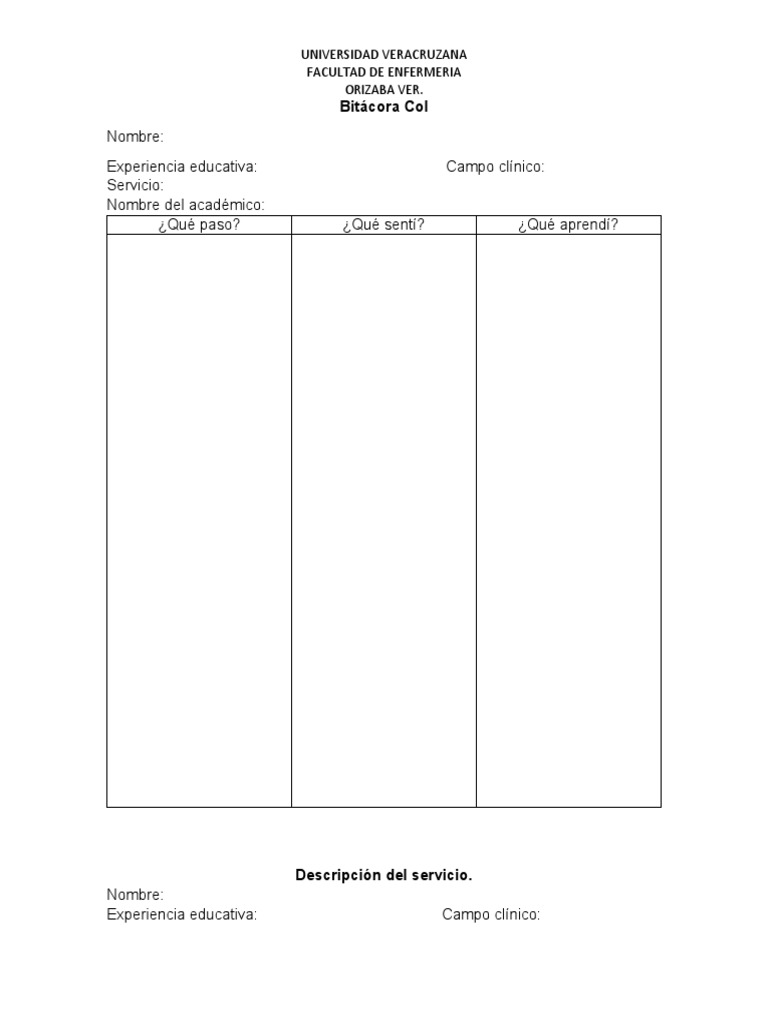 FORMATO DE Bitácora Col | PDF | Ciencia y matemáticas