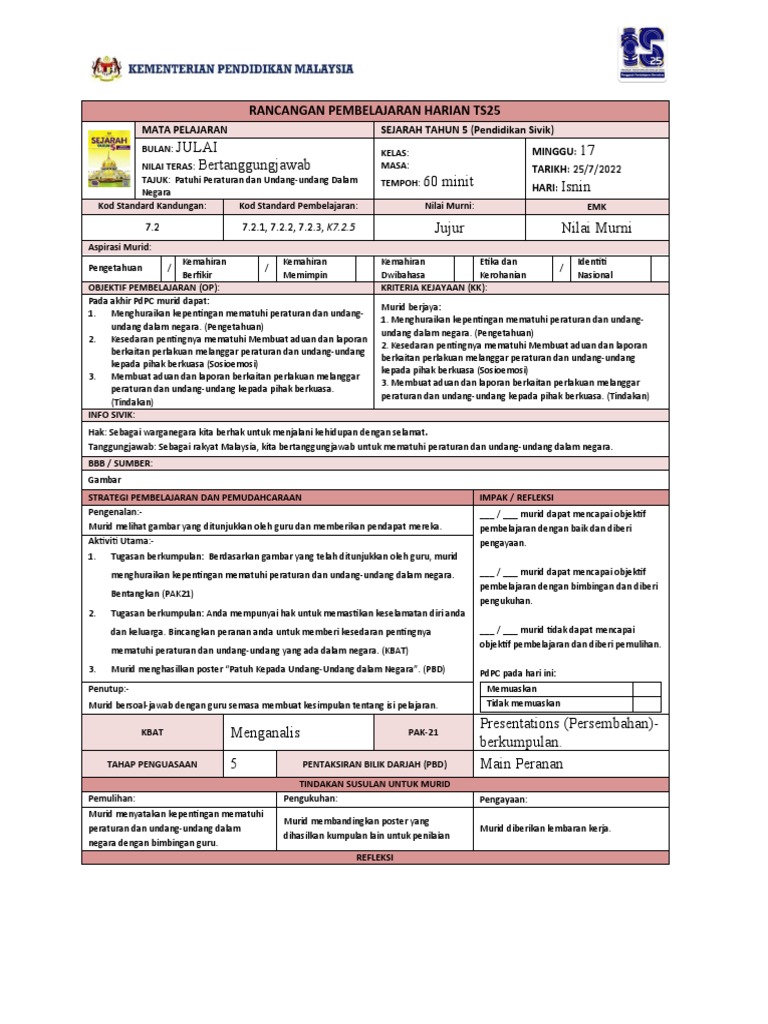 SEJ THN 5 TS25 (35) (P.SVK-Jul 2023) | PDF