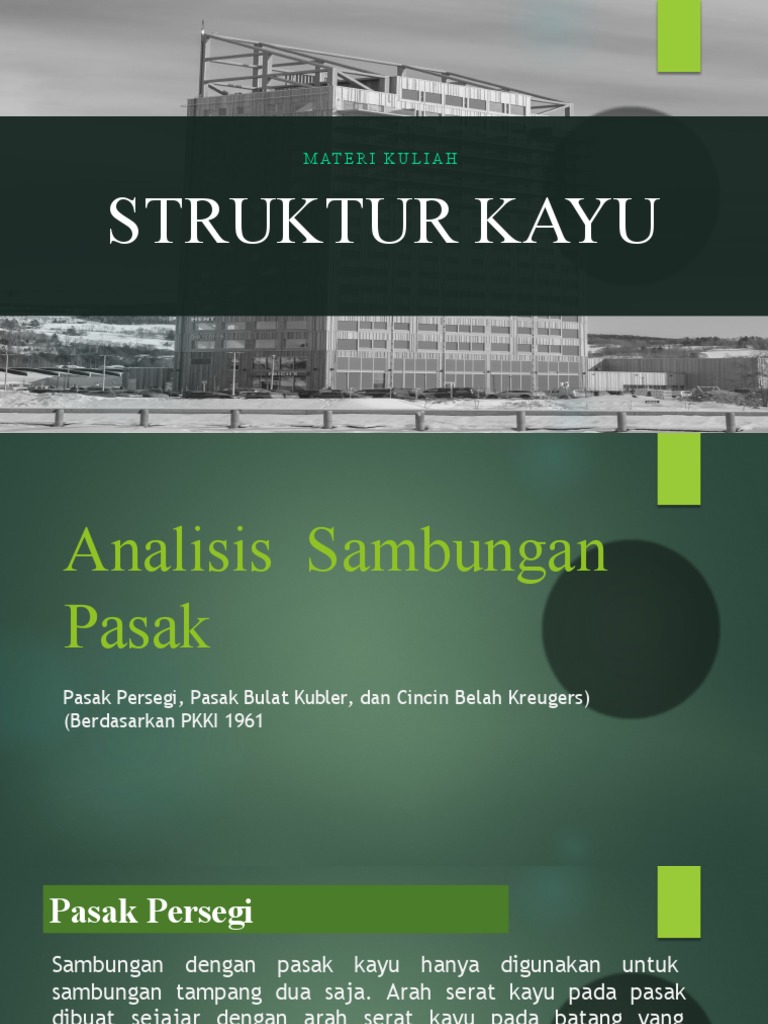 Ukuran dan Analisis Pasak Kayu | PDF | Griya & Taman