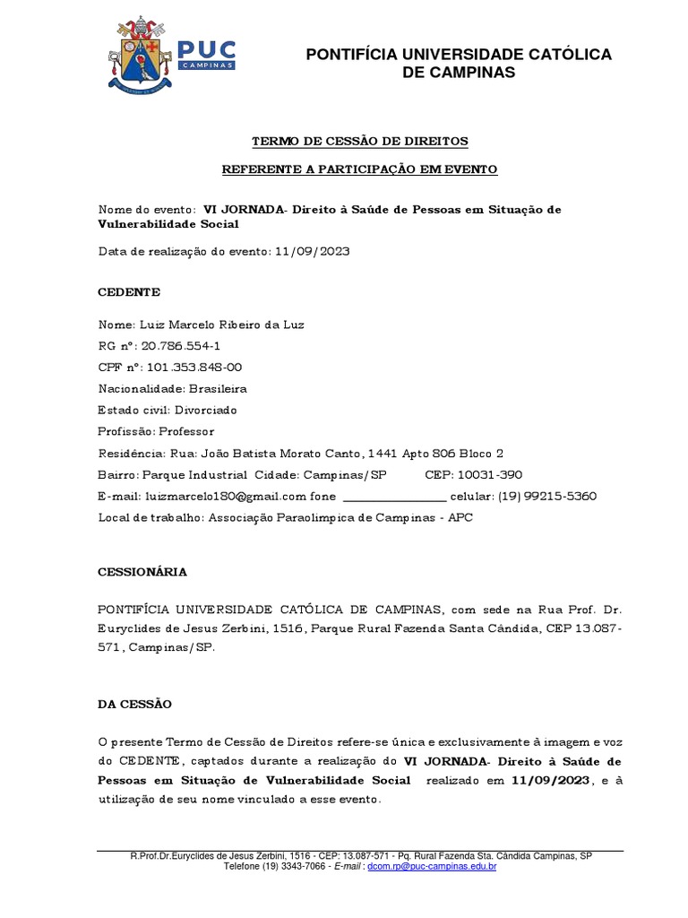 Luiz Marcelo | PDF | Direito