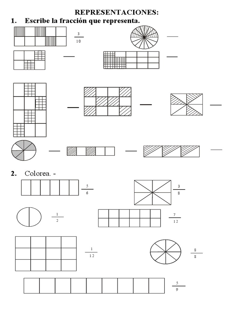 Representaciones de Fracciones | PDF