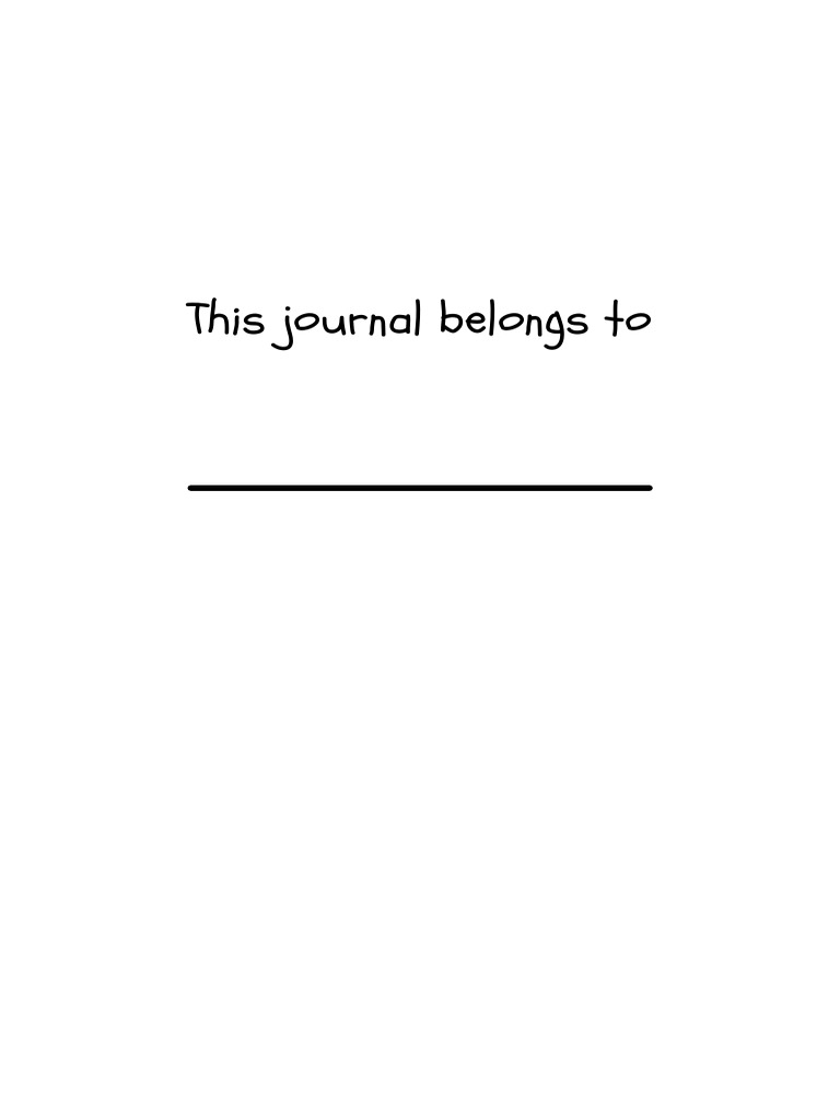 Personal Journal for Notes | PDF