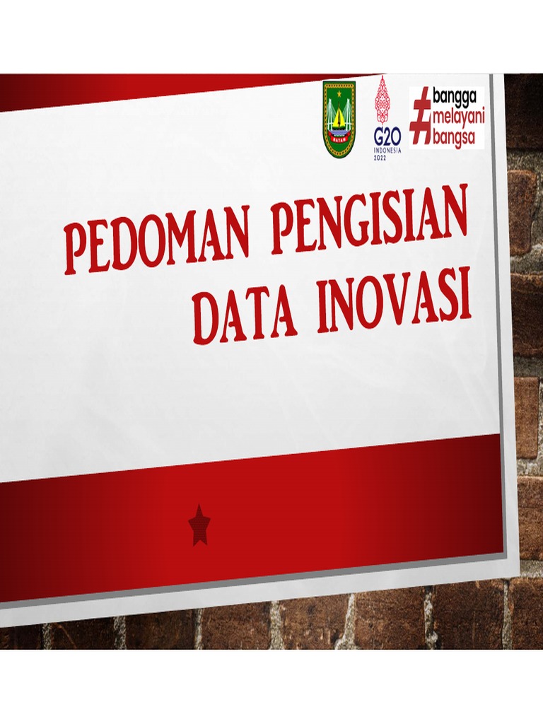 Pedoman Pengisian Data Inovasi (Lomba Inovasi 2023) | PDF Pedoman Pengisian Data Inovasi (Lomba Inovasi 2023) | PDF