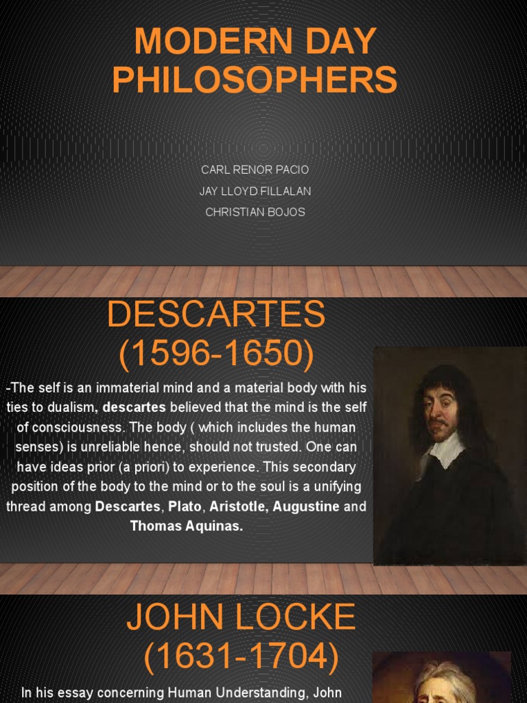 Modern Day Philosophers | PDF