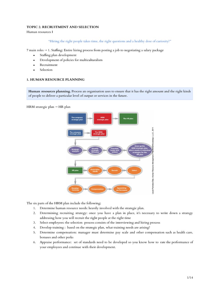 Recruitment and Selection Strategies | PDF | Human Resource Management ...