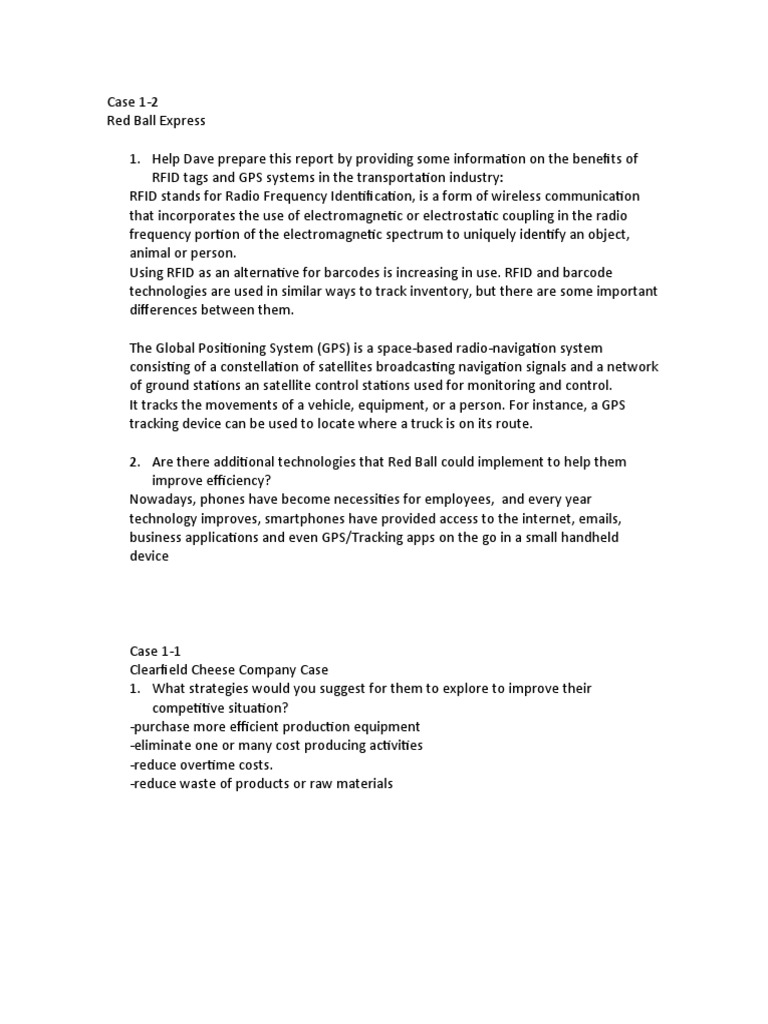 Case 1-1 and 1-2 | PDF