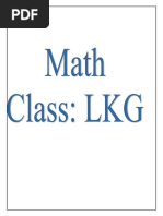 Sr. KG (Maths) Test Paper - 1: Q1. Colour and Identify The Number (10 ...
