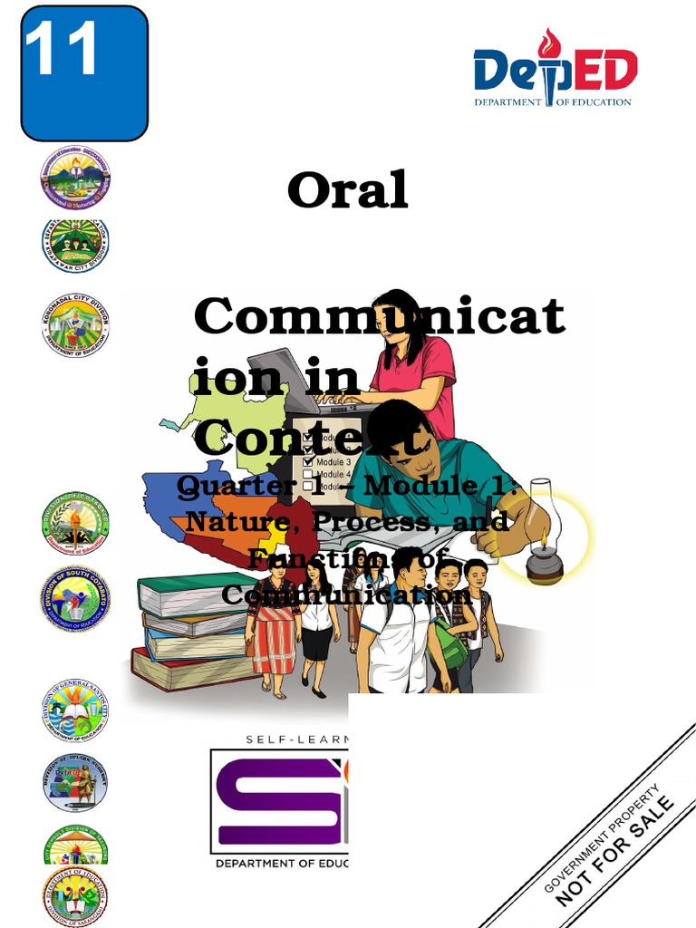 ORAL COM 11 Quarter 1 Module 1 | PDF | Communication | Nonverbal ...