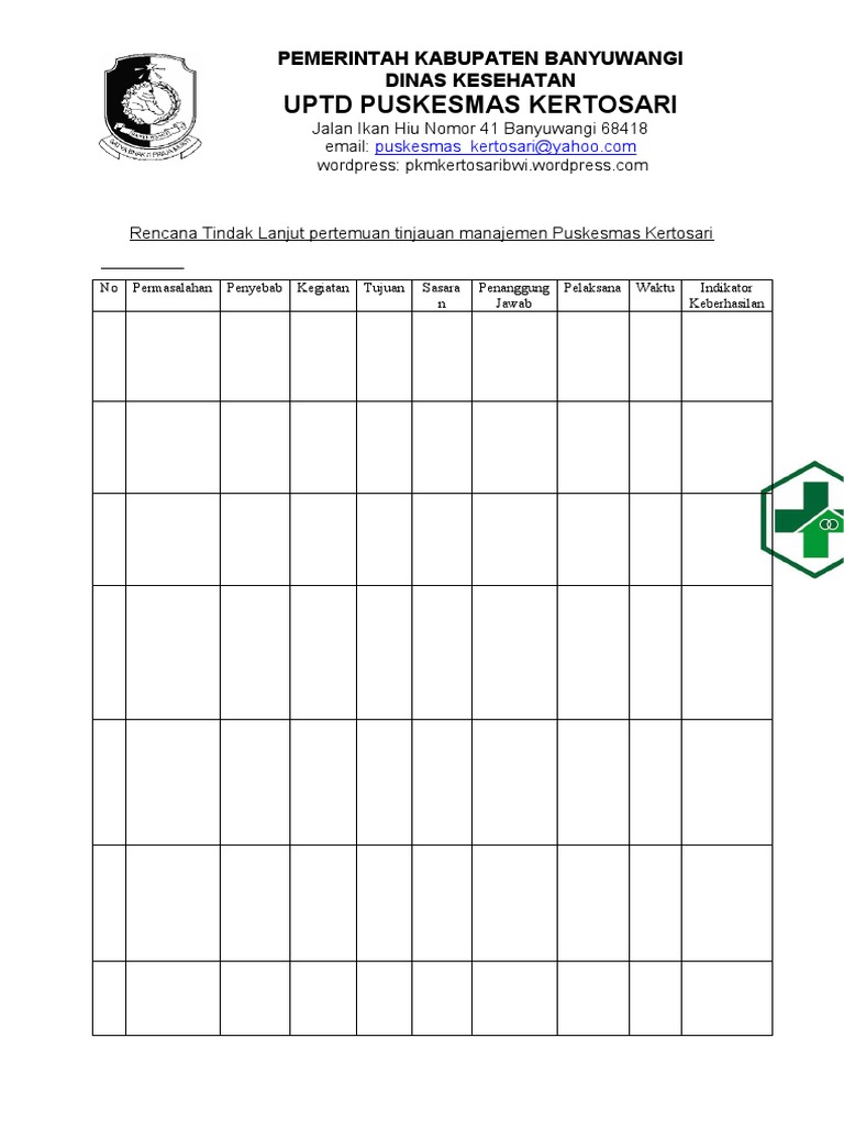 3.1.2.4 RTL Pertemuan Tinjauan Manajemen | PDF