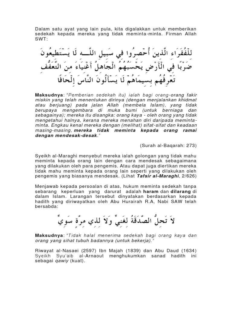 Larangan Meminta Minta | PDF Larangan Meminta Minta | PDF