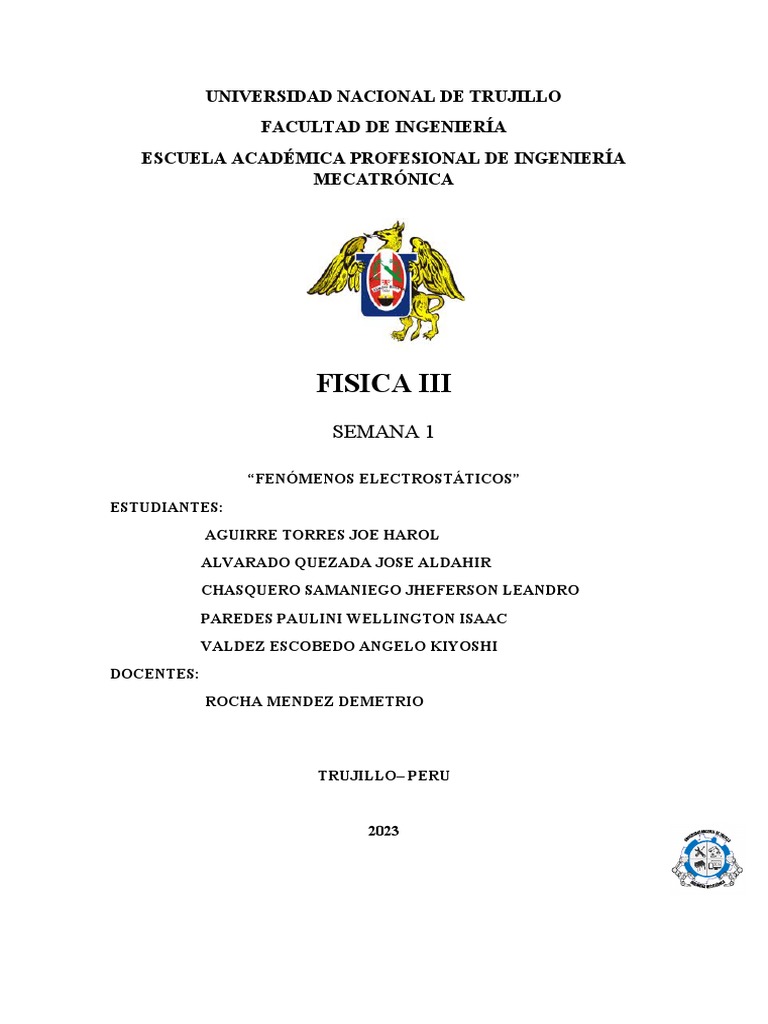 Fenomenos Electrostaticos - Fisica III | PDF