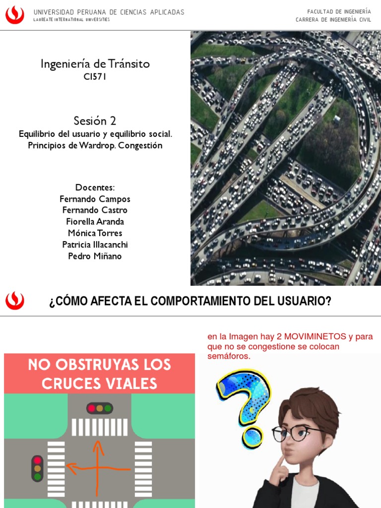 Principios de Wardrop y Congestión Vial | PDF | La congestión del ...