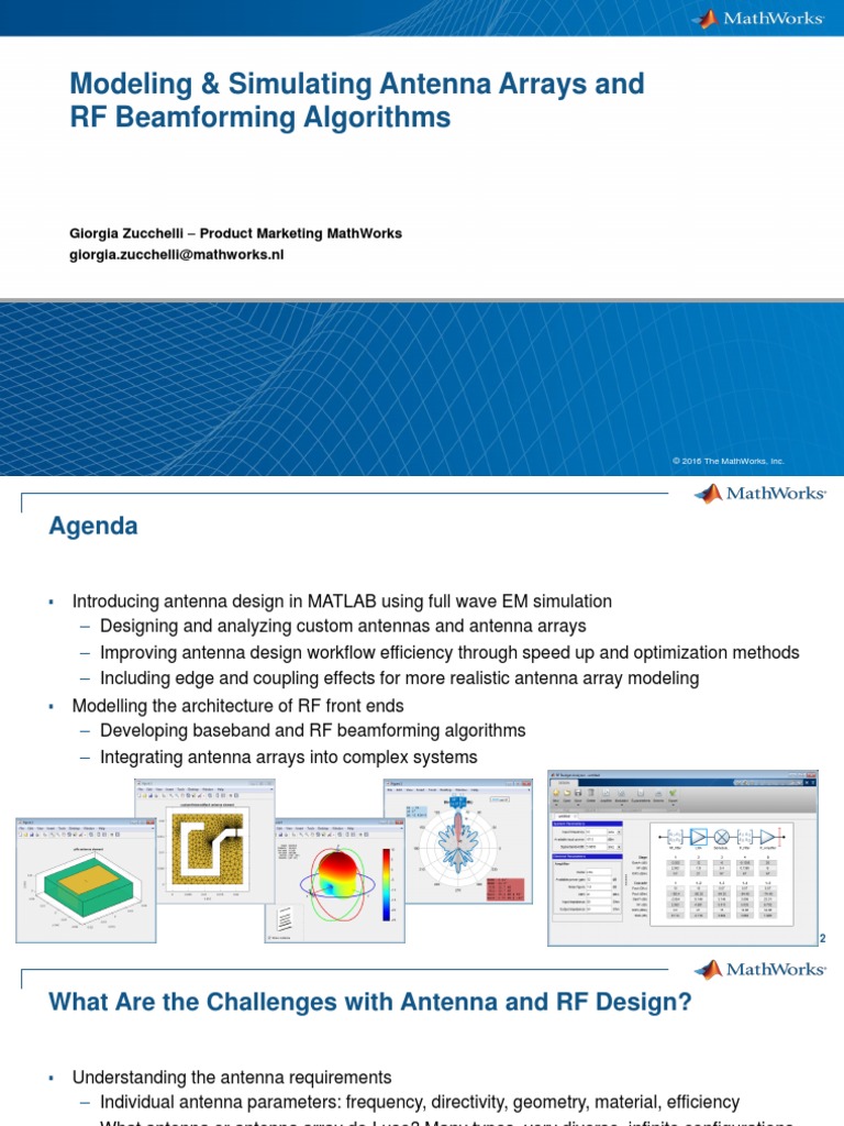Modeling Simulating Antenna Arrays Rf Beamforming Algorithms Pdf Antenna Radio Simulation