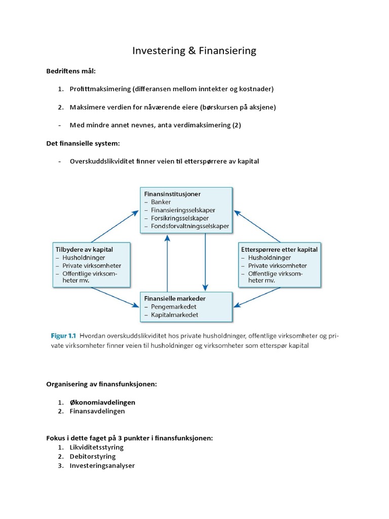 Automatisk Gjenopprettet Investering&Finansiering | PDF