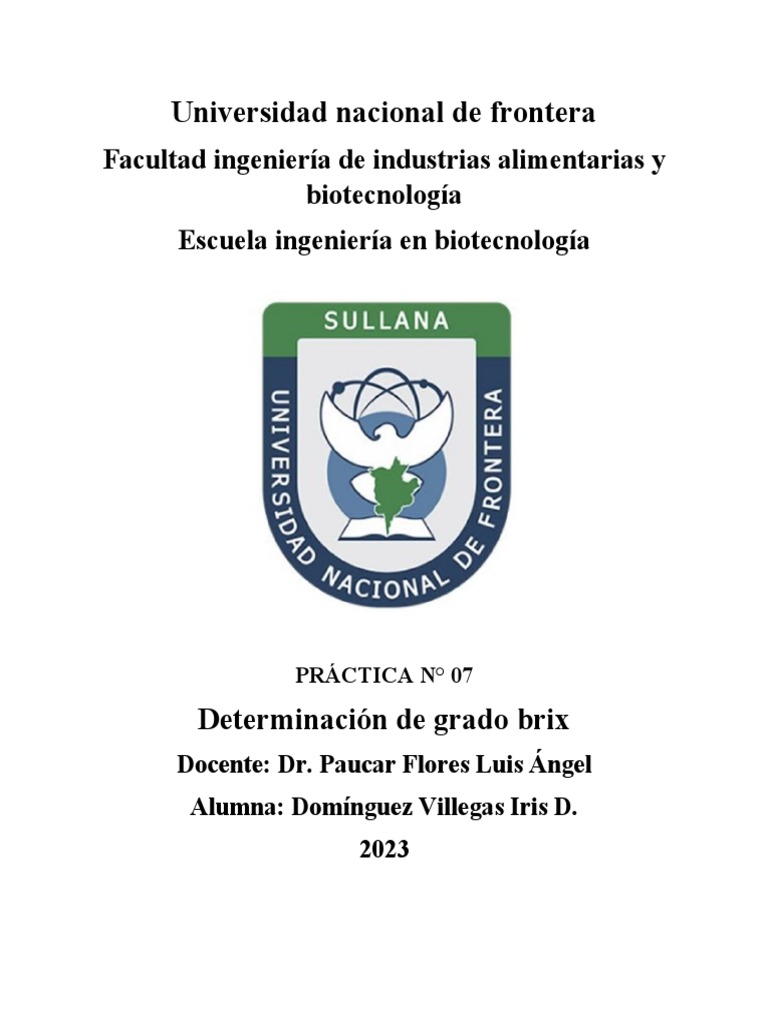 Determinación de Grados Brix | PDF | Carbohidratos | Nutrición